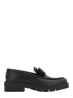 FERRAGAMO Vara Bow Loafers - Black
