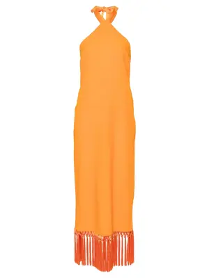 TALLER MARMO Nina Midi Dress - Orange