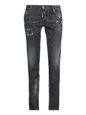 Dsquared2 Skinny Jeans With Logo - Black