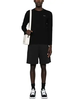 Play Comme Des Garcon Heart Patch T-shirt - Black