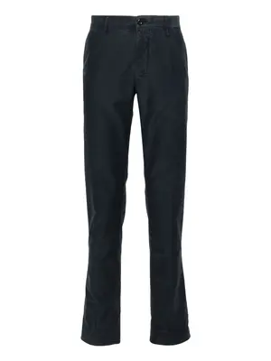 Incotex Logo-embroidered Trousers - Blue