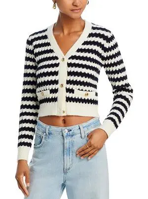 Line & Dot Laurel Cropped Knit Cardigan - Multi