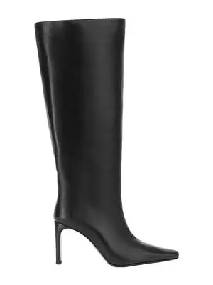 Staud Wally 90mm Leather Boots - Black