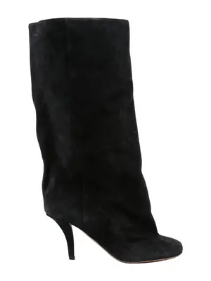 Paris Texas 85mm Suede Boots - Black