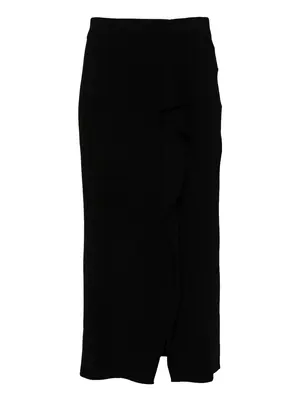 P.a.r.o.s.h Draped Midi Skirt - Black