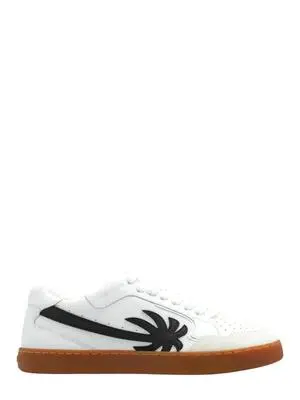 Palm Angels Palm One Leather Sneakers - White