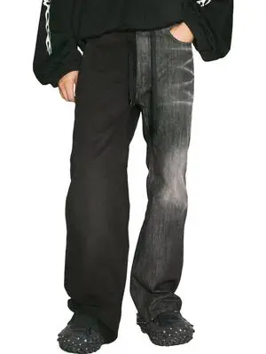 Balenciaga Paneled Jeans - Black