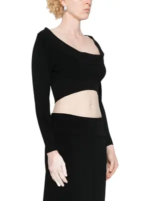 ANDREĀDAMO Knitted Top - Black