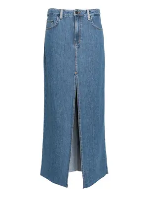 Ksubi Kara Maxi Denim Skirt - Blue