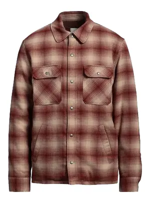Sandro Tartan Flannel Jacket - Beige