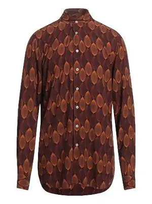 LARDINI Shirt Size Viscose - Brown