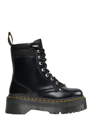 Dr. Martens Jadon Ii Hardware Buttero Leather Platform Boots - Black