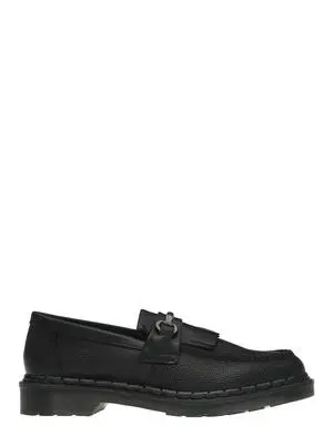 Dr. Martens Adrian Snaffle Pebble Grain Leather Kiltie Loafer - Black