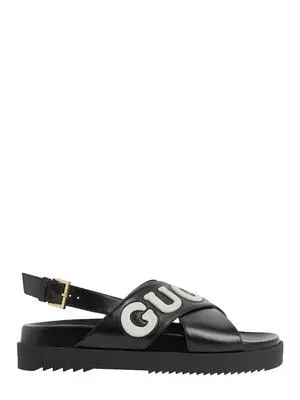 Gucci Crossover Sandal - Black