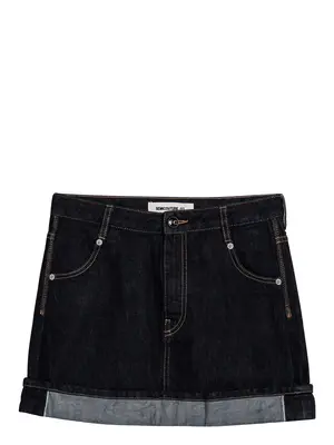 SEMICOUTURE Floriane Mini Skirt - Blue