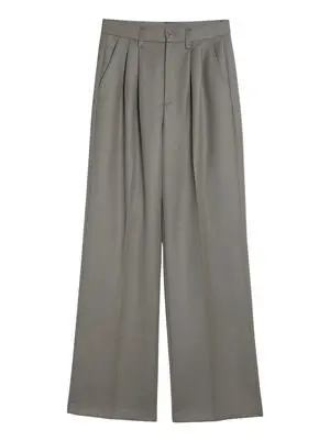 ANINE BING Wool Trousers - Green