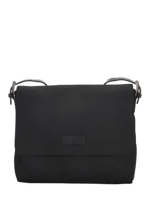 Gucci Techno Canvas Web Flap Messenger - Black