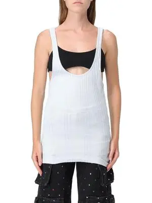 Attico Ribbed Tank - Sky