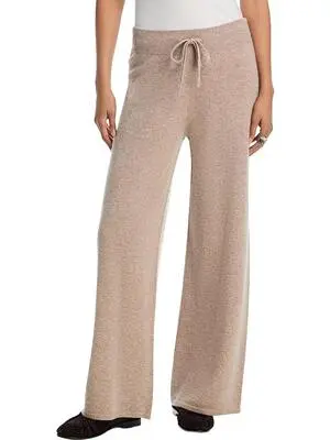 Aqua 100% Cashmere Drawstring Pants - Wheat