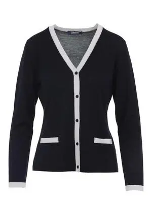 Max Mara Kenya Virgin Wool Cardigan - Blue