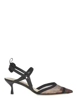 Fendi ​colibri Lite 55mm Slingback Pumps Nero