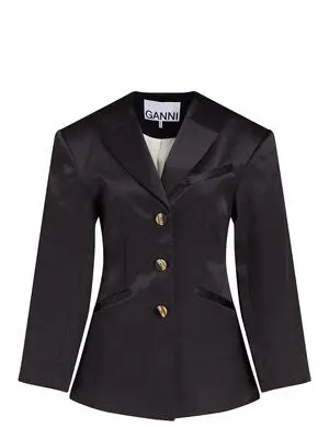 GANNI Satintwill Blazer