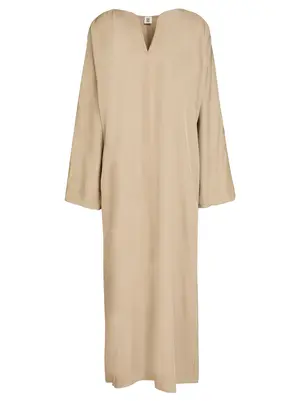 BY MALENE BIRGER Cais Twill Midi Dress - Beige