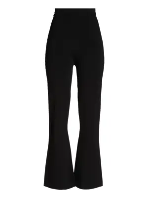 Nanushka Striped Kick-flare Knit Pants - Black