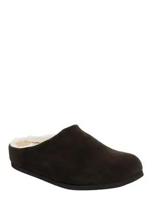 COMMON PROJECTS Suede And Shearling Clogs Coffee