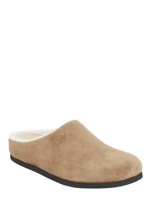 COMMON PROJECTS Suede And Shearling Clogs - Nut