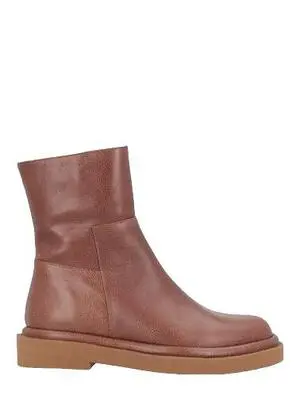 PALOMA BARCELO Leather Ankle Boots - Brown