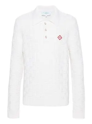 CASABLANCA Column Stitch Polo Shirt