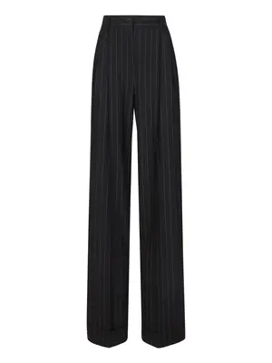 Dolce & Gabbana Pinstriped Trousers - Black