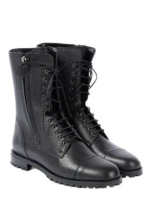 MANOLO BLAHNIK Manolo Blahnik Lugata Leather Lace-Up Boots