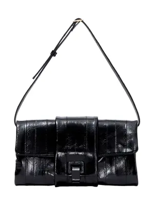 Proenza Schouler Leather Flip Shoulder Bag - Black