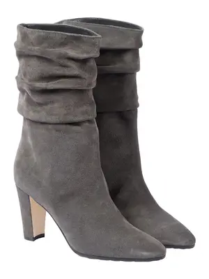 MANOLO BLAHNIK Manolo Blahnik Calasso Suede Ankle Boots