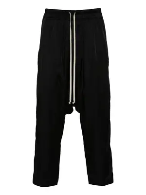 Rick Owens Drop-crotch Trousers - Black