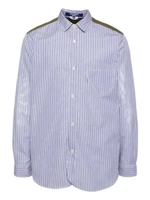 Junya Watanabe Striped Cotton Shirt - White
