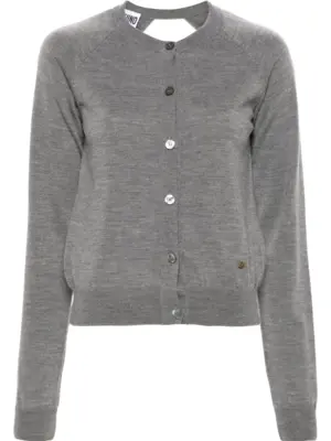 MOSCHINO Mélange-Effect Cardigan