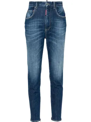Dsquared2 Twiggy Cropped Jeans - Blue