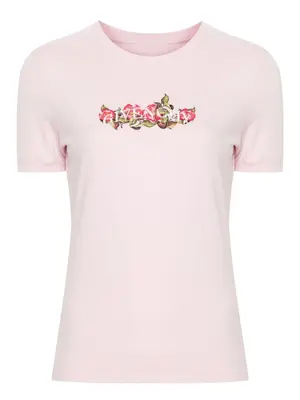 Givenchy Roses-print T-shirt - Pink