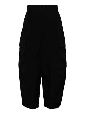 Comme Des Garçons Cargo Wide-leg Trousers - Black