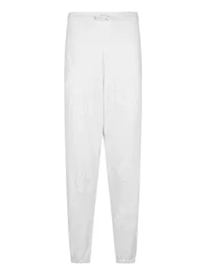 DENIM TEARS Mono Cotton Wreath Track Pants White