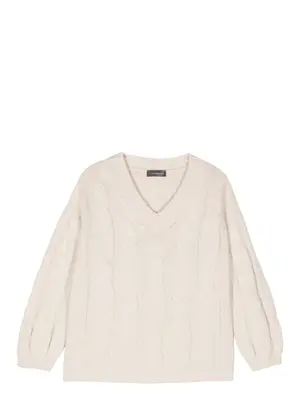 Lorena Antoniazzi Cable-knit Sweater - Neutrals