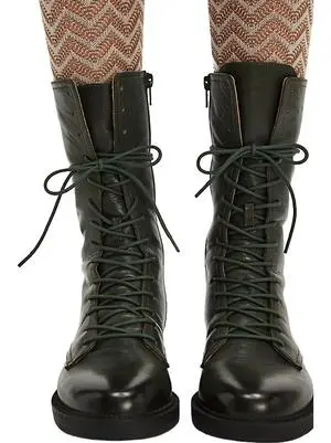 SILENT D Silent D Combat Boots Forest Green - Fp Exclusive