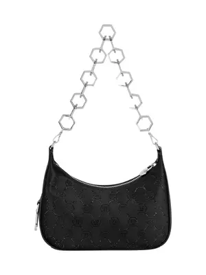 Philipp Plein Monogram-patterned Shoulder Bag - Black