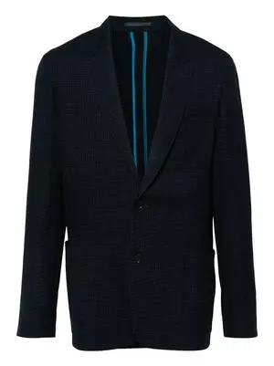 Paul Smith Check-pattern Blazer - Black