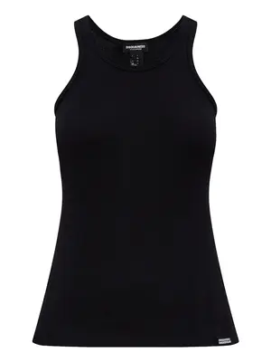 Dsquared2 Logo-appliqué Tank Top - Black
