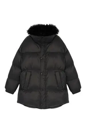 YVES SALOMON Padded Coat - Black