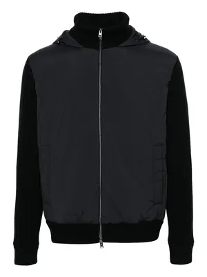 Herno Panelled Cardigan - Blue